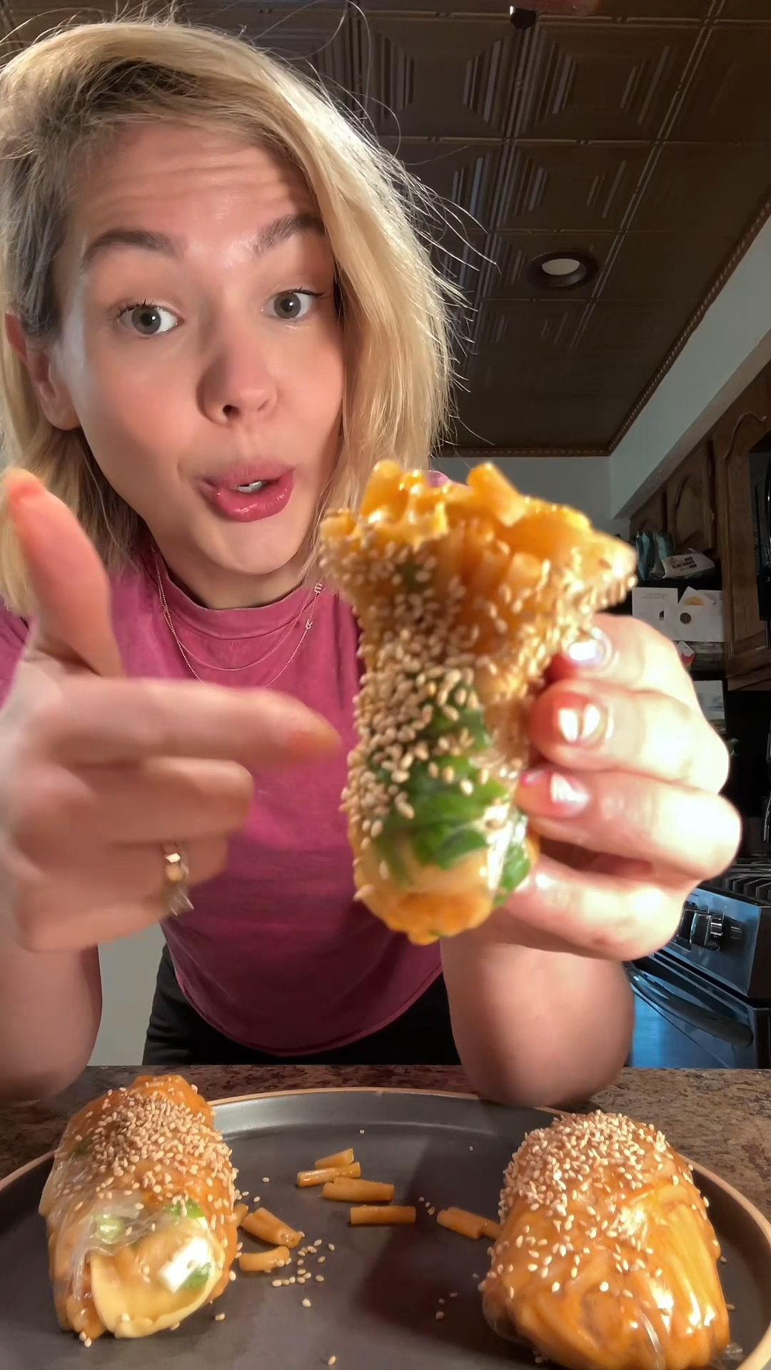 Buldak Mac and Cheese Spring Rolls