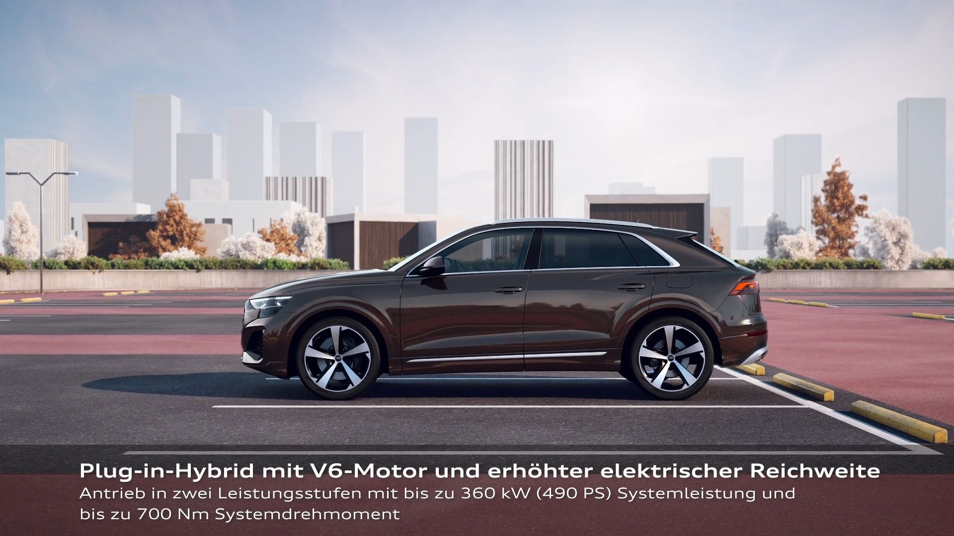 Audi Q8 TFSI e quattro – Plug-in-Hybrid-Technologie – Animation