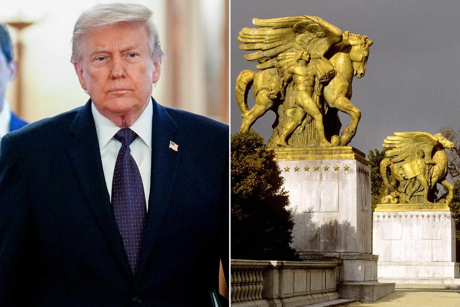 Trump administration pays millions to cover bronze horses in extra ...
