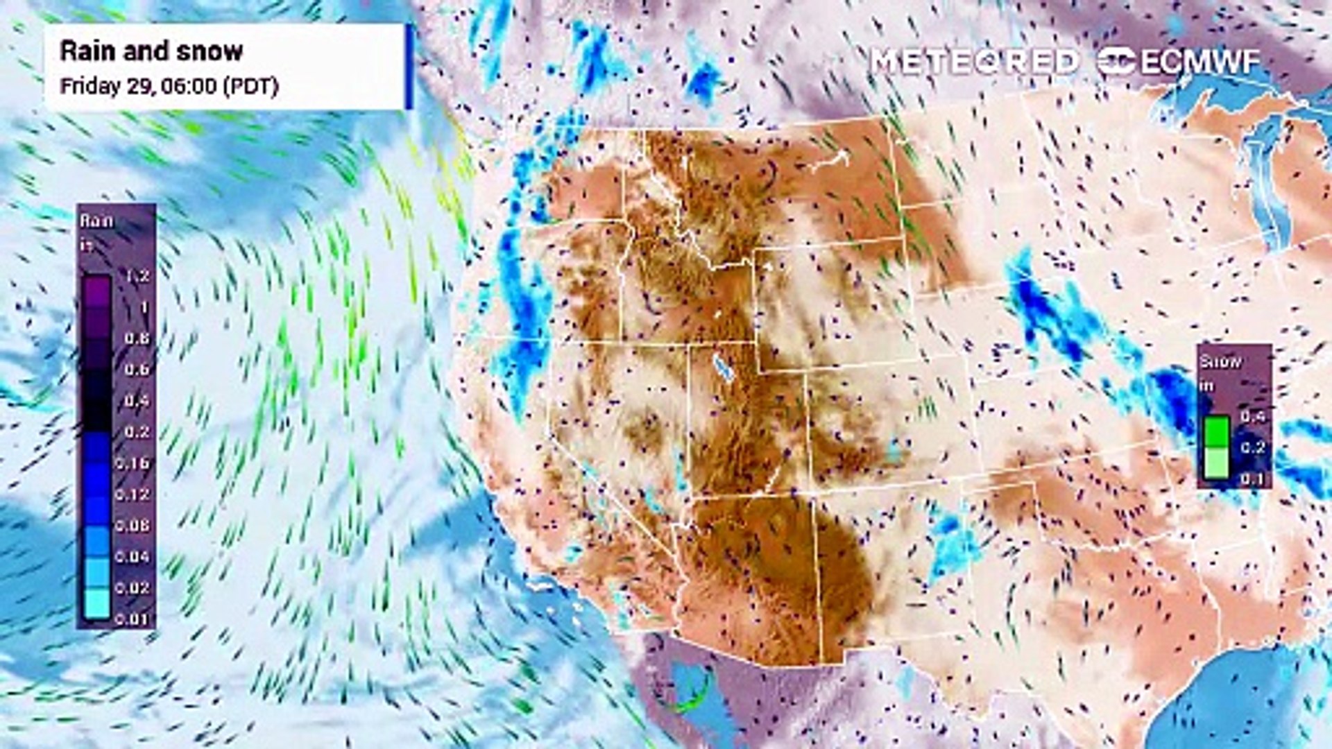 Heavy rain across northern plains