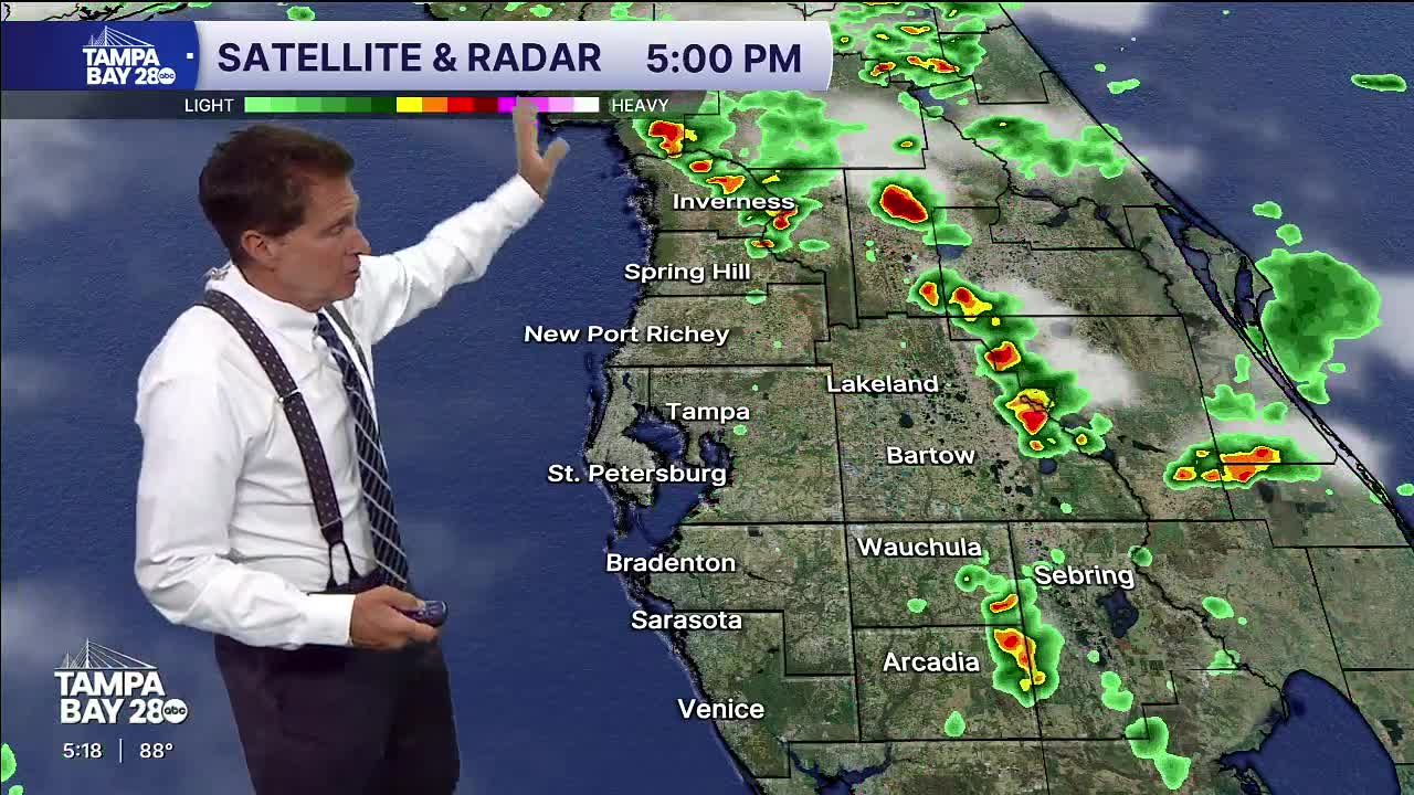 Hot and humid around the Tampa Bay area