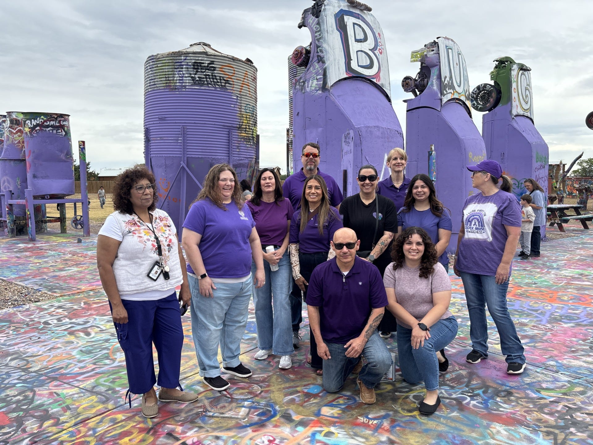 Purple reigns at Slug Bug Ranch for Elder Abuse Prevention Month