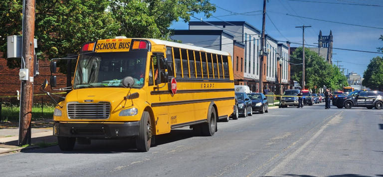 Coroner called after teenager shot exiting Harrisburg school bus