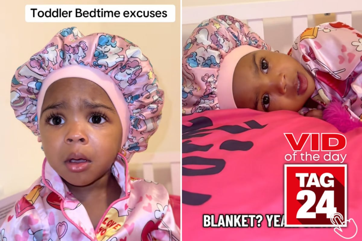Viral video of the day for May 29, 2026: Tiny tot's bedtime stalling ...