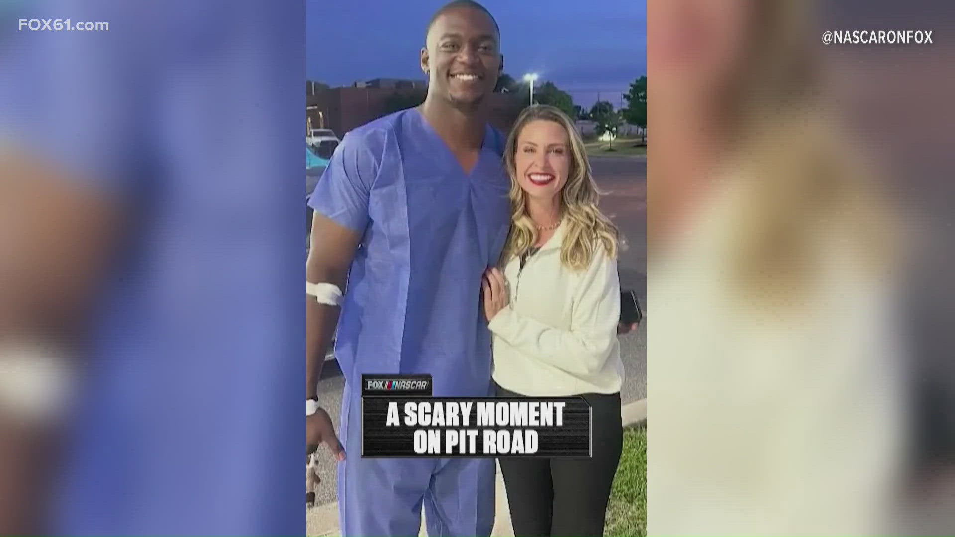 Former UConn football player stops runaway pit cart and saves TV ...