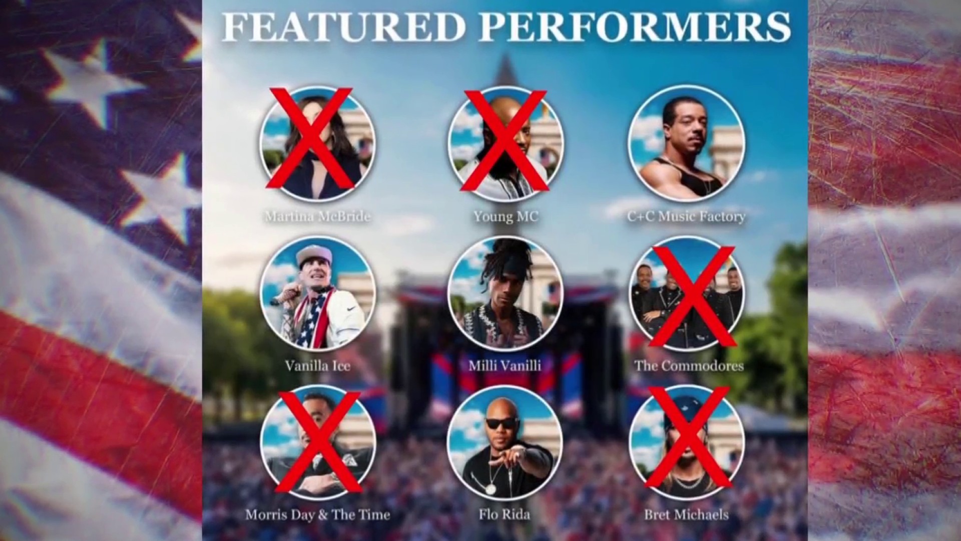 Several artists back out of celebration for America’s 250th birthday