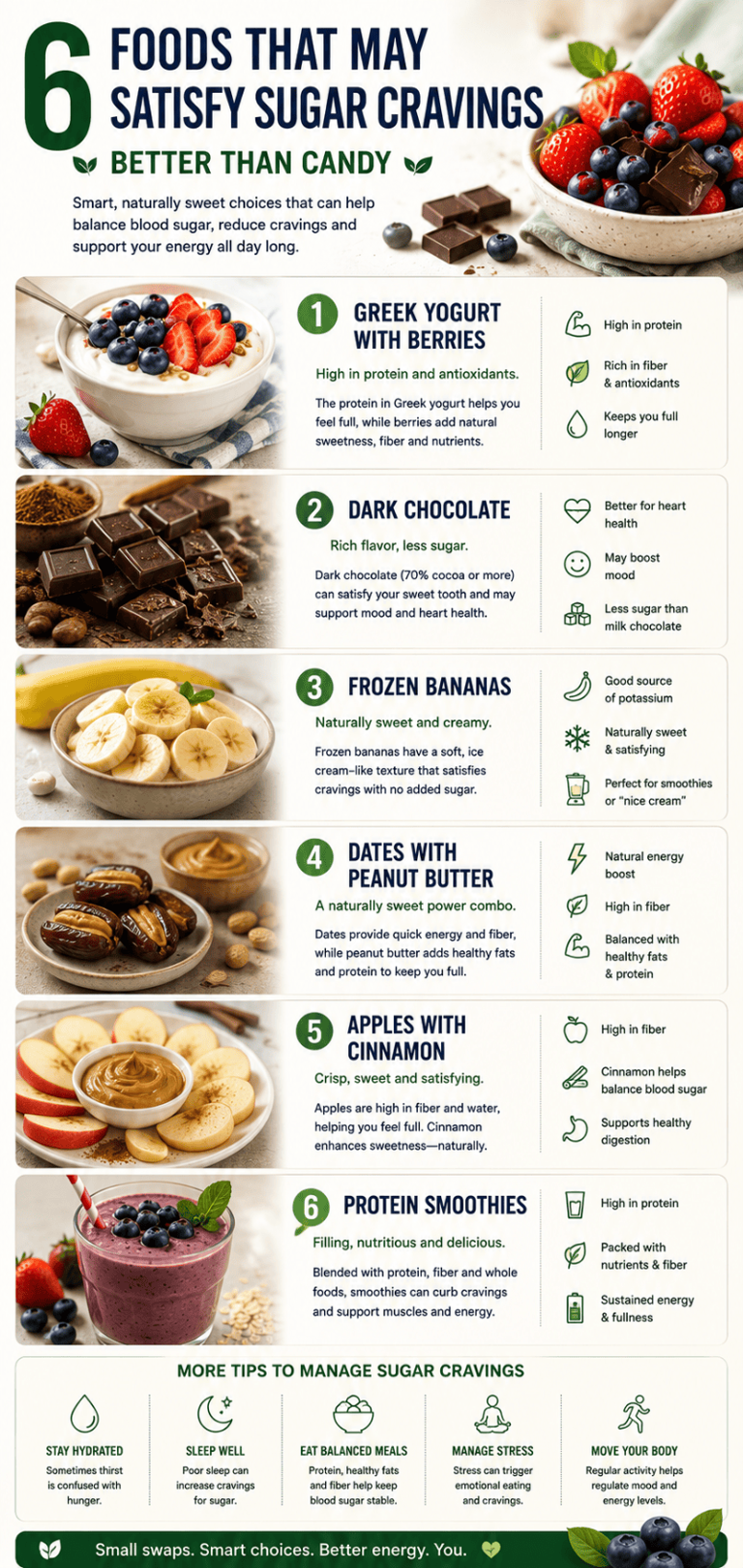 6 foods that may satisfy sugar cravings better than candy, according to ...