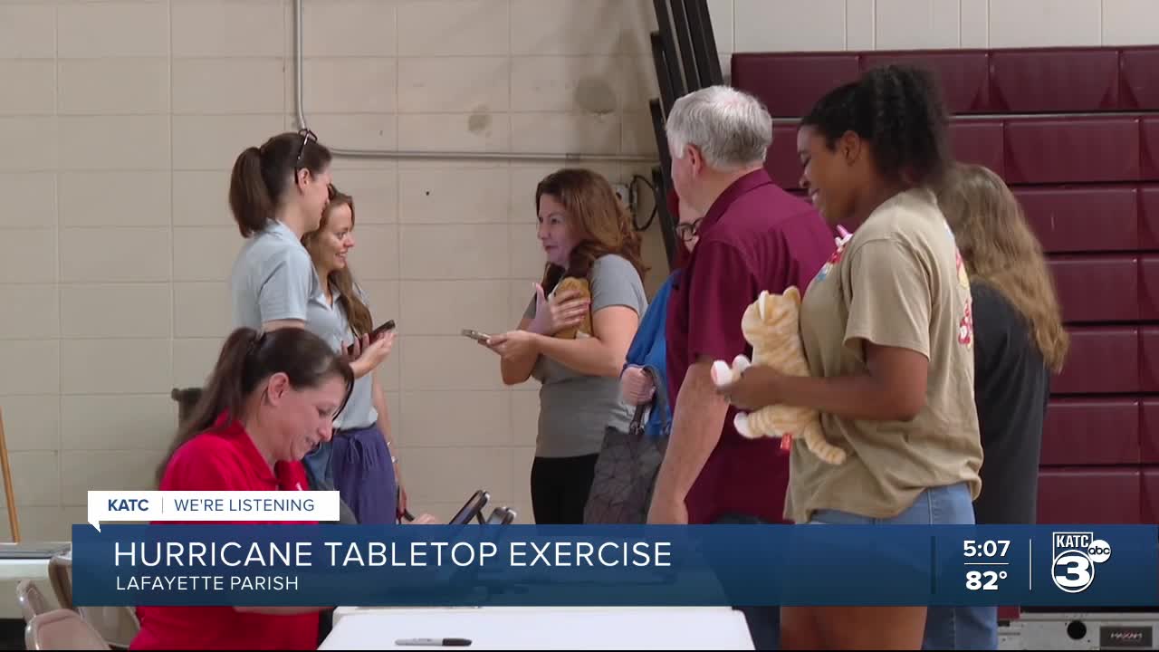 Hurricane tabletop exercise