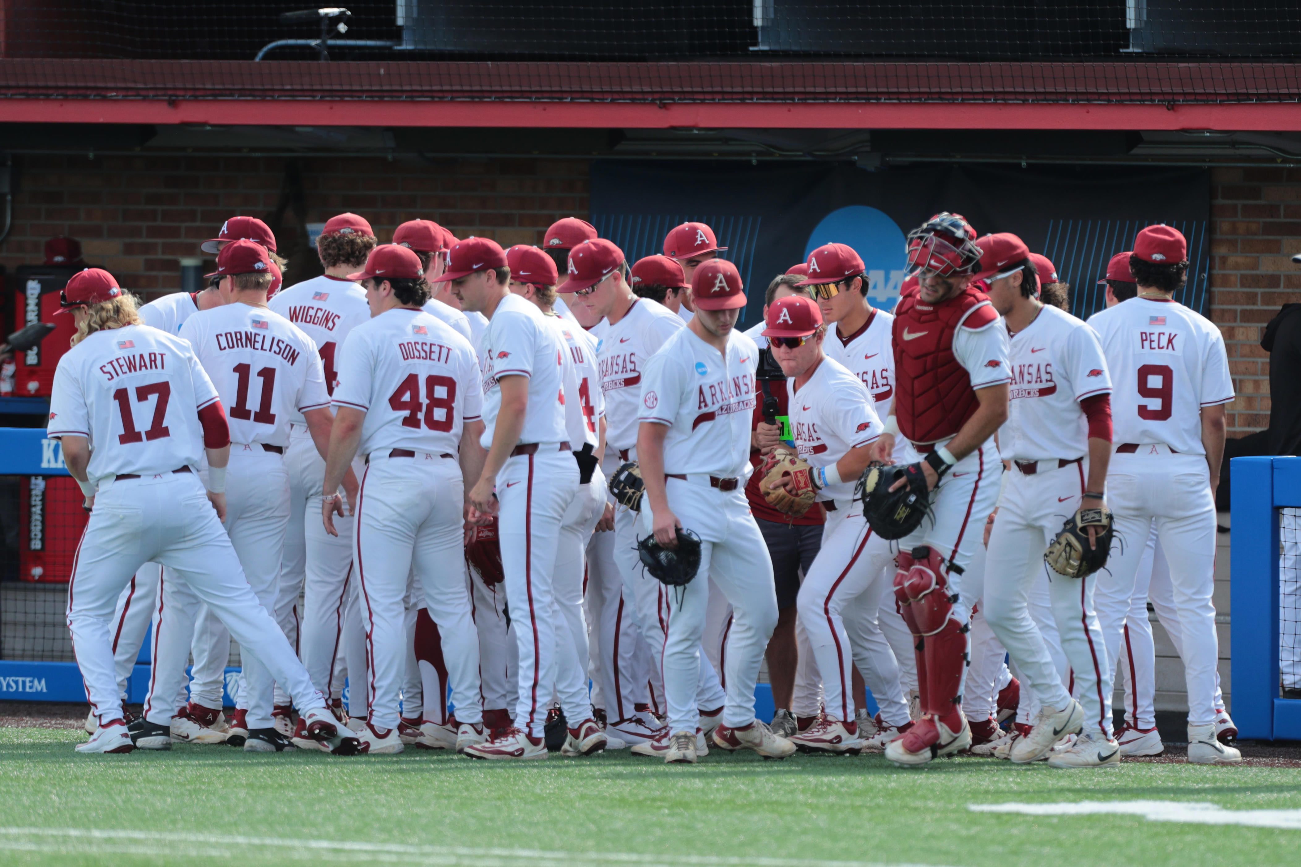 Arkansas baseball vs Northeastern score, live updates, elimination game ...