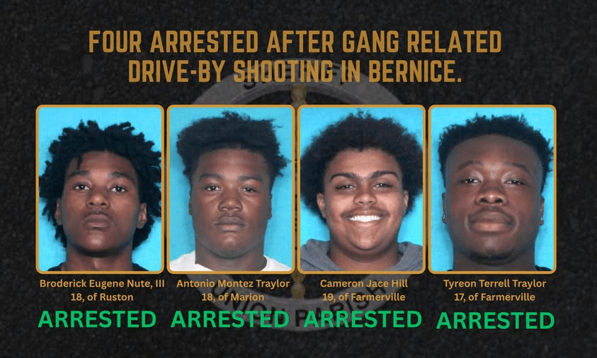 All suspects arrested after April drive-by shooting in Bernice