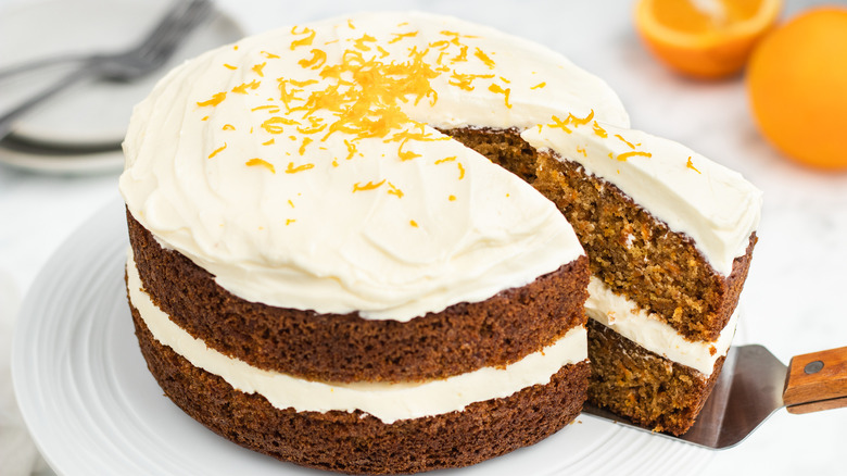 Orangey carrot cake recipe