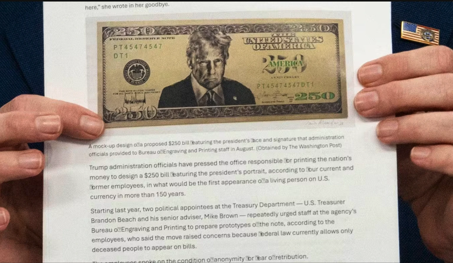 Trump veut imprimer des billets illégaux