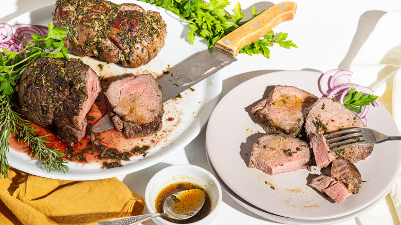 Herb-roasted beef tenderloin recipe