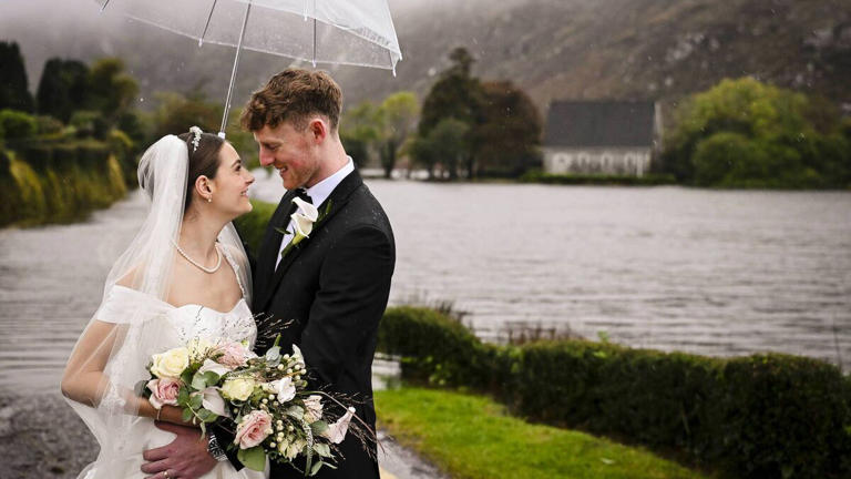 Wedding of the week: We married during Storm Amy as Gougane Barra flooded