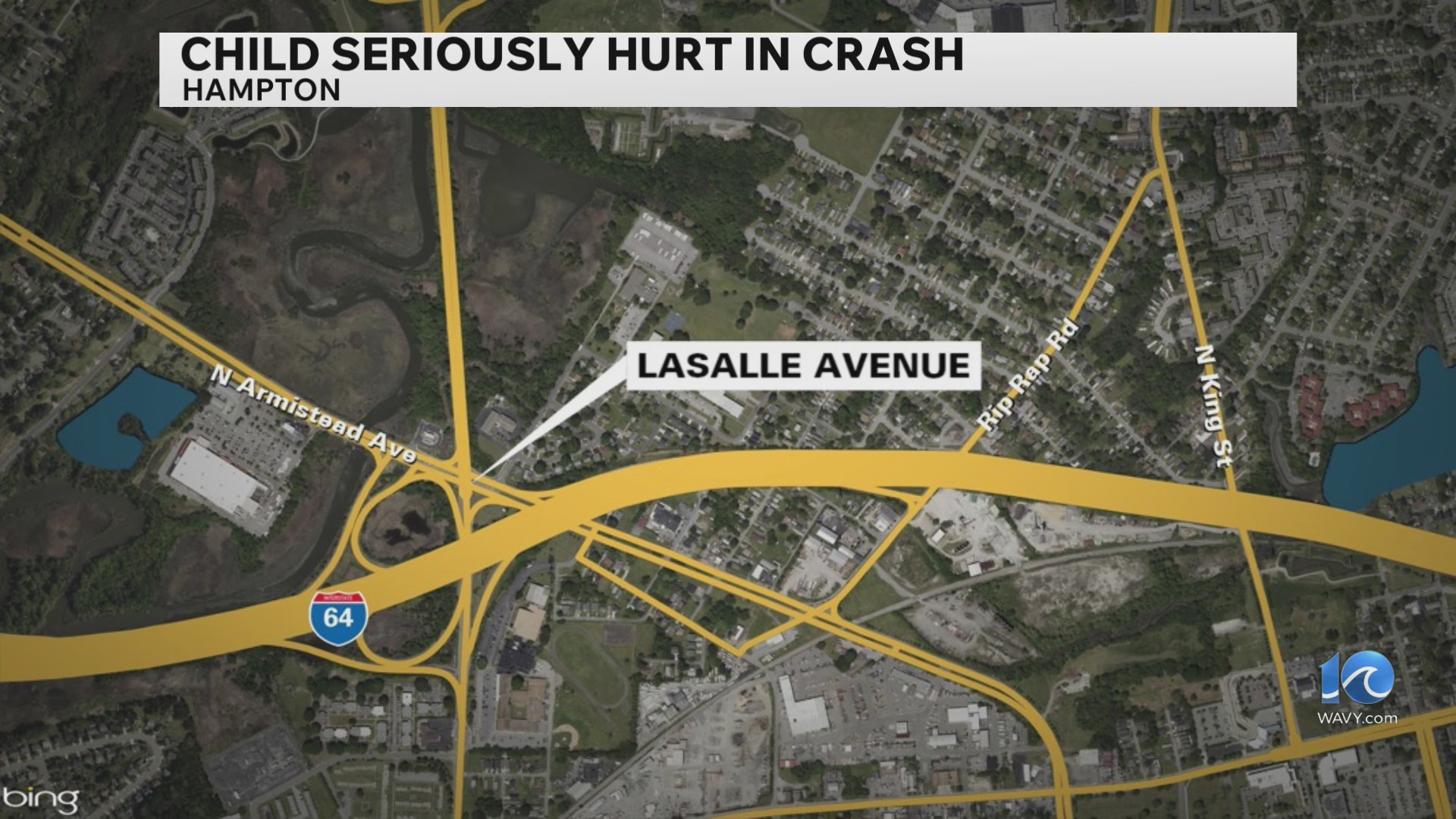 Juvenile seriously injured in Hampton multi-vehicle crash