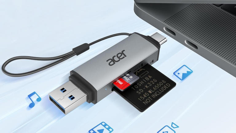 Acer’s $10 dual-USB card reader works with everything you own
