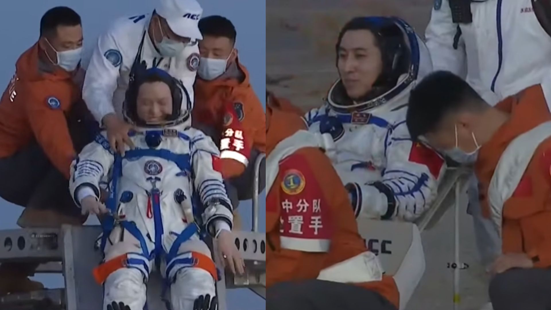 Chinese astronauts return from record 210-day mission to former nuclear ...