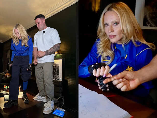 Madonna shares flirty on-stream moments with Gymskin and dances on a ...