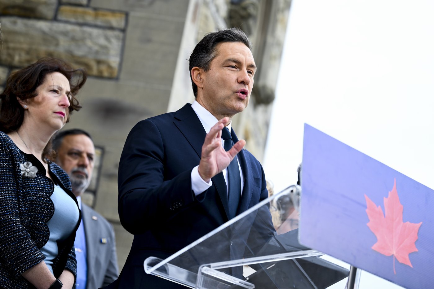 Poilievre says Carney's policies to blame for Canada dipping into ...