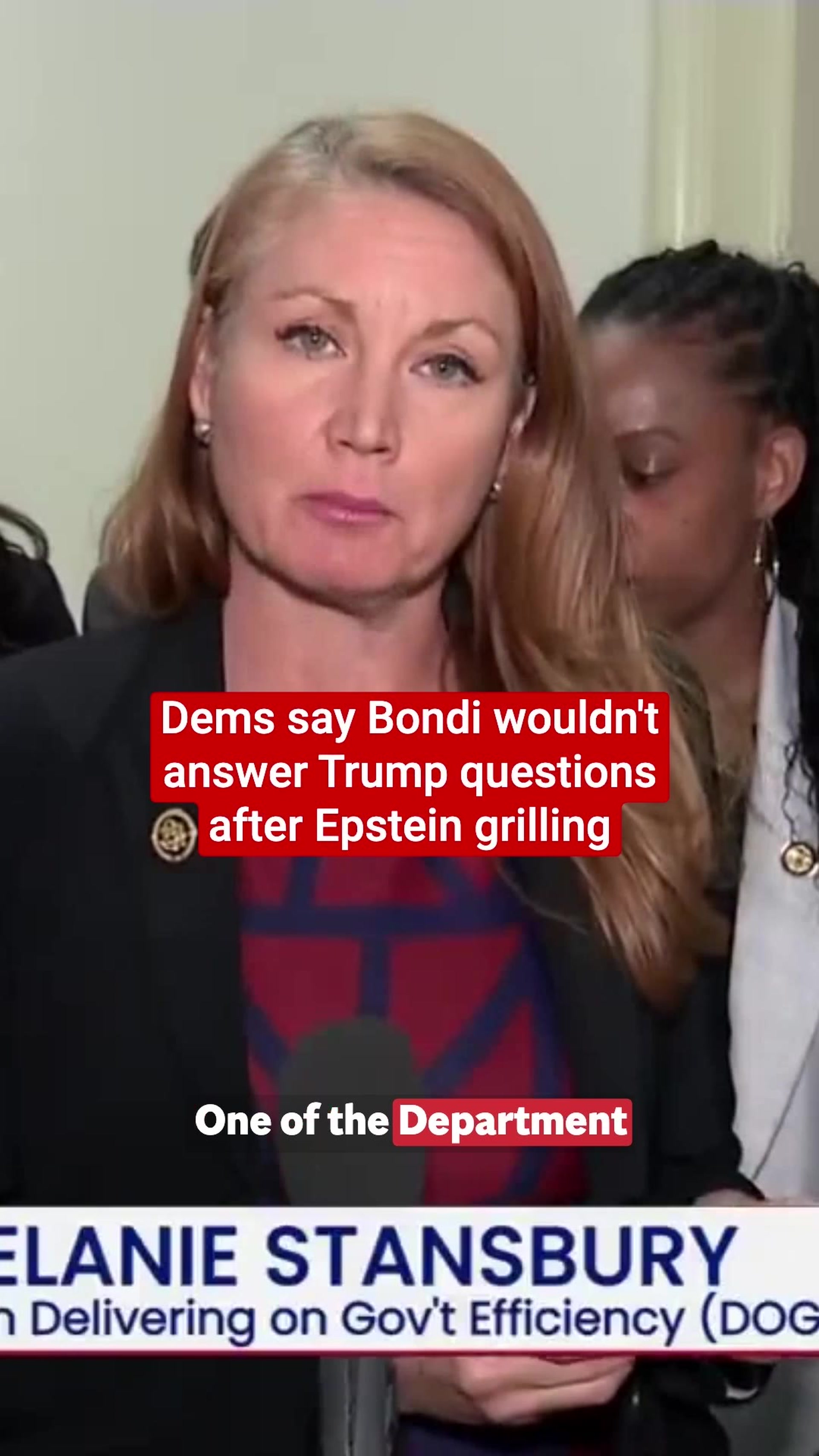Dems say Bondi wouldn't answer Trump questions after Epstein grilling