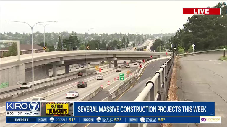 This weekend: Construction projects impact much of Puget Sound