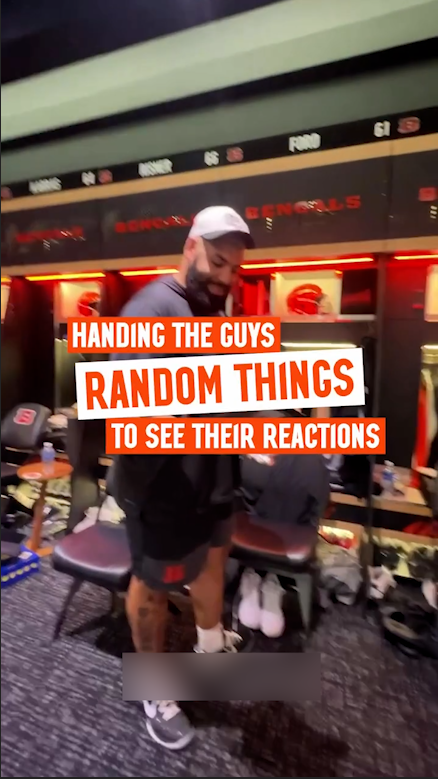 Bengals locker room chaos: Players vs random objects