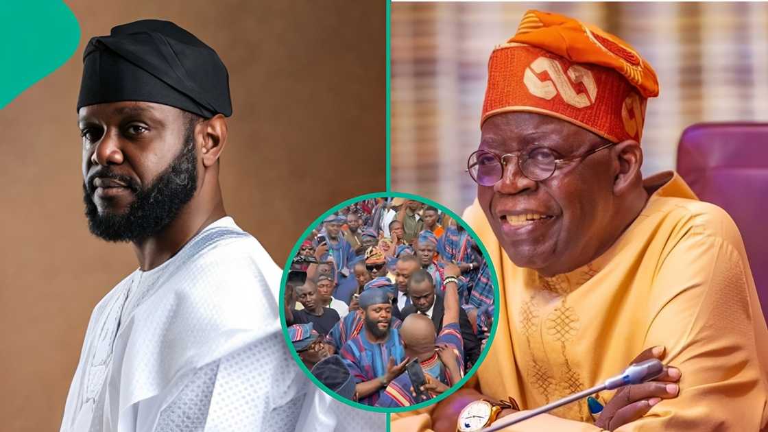 Video: Watch Seyi Tinubu's reaction as trumpeters perform 'On Your Mandate'