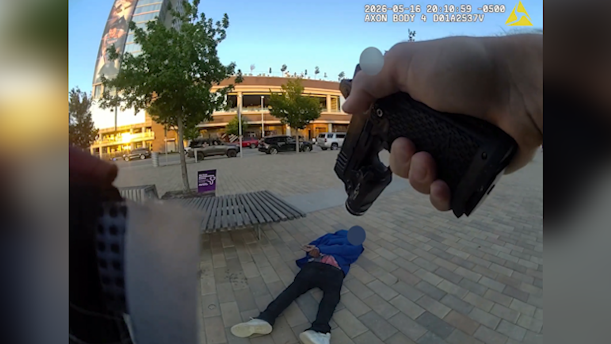 Watch: Bodycam shows OKC police chase down shooting suspect at ...