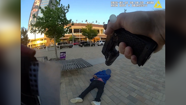 Watch: Bodycam shows OKC police chase down shooting suspect at ...