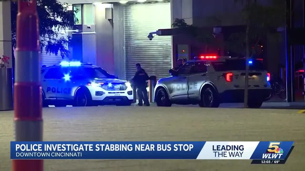Police investigating stabbing near downtown bus stop