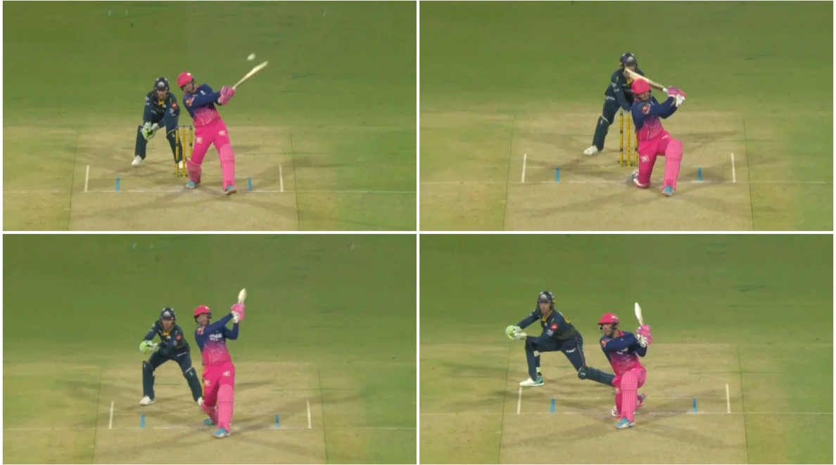 Watch: Donovan Ferreira destroys Rashid Khan with four massive sixes in ...