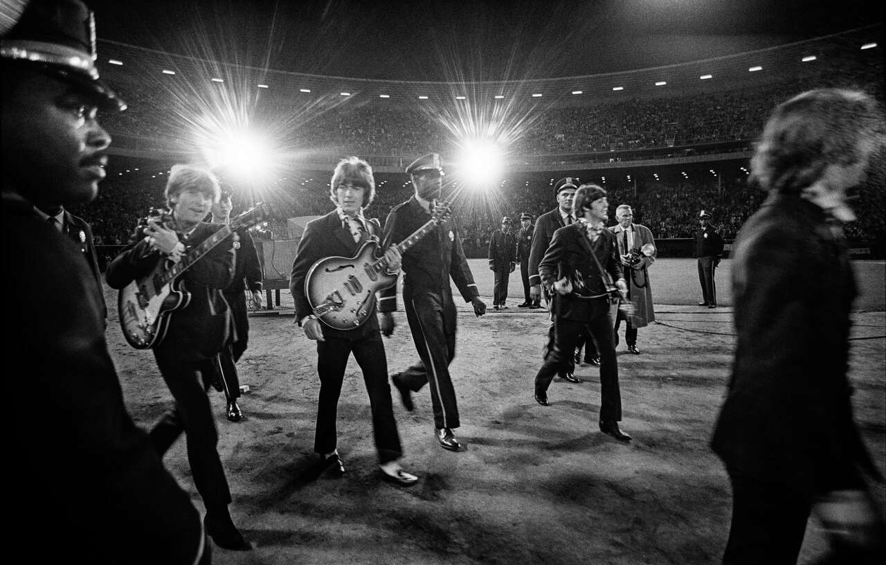 Rare photos reveal the Beatles' chaotic final concert at Candlestick Park