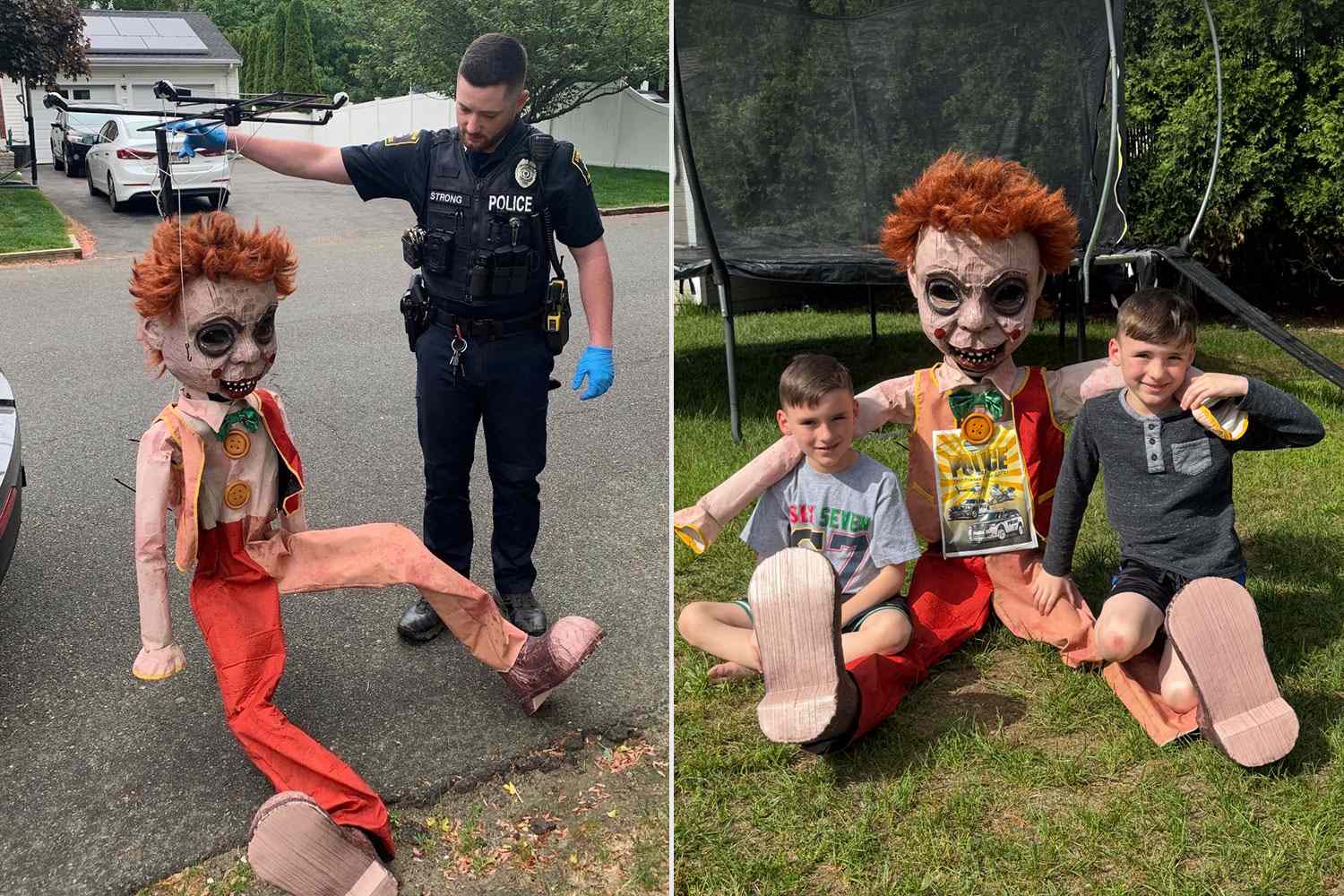 Dad throws out spooky puppet, then it mysteriously turns up at local ...
