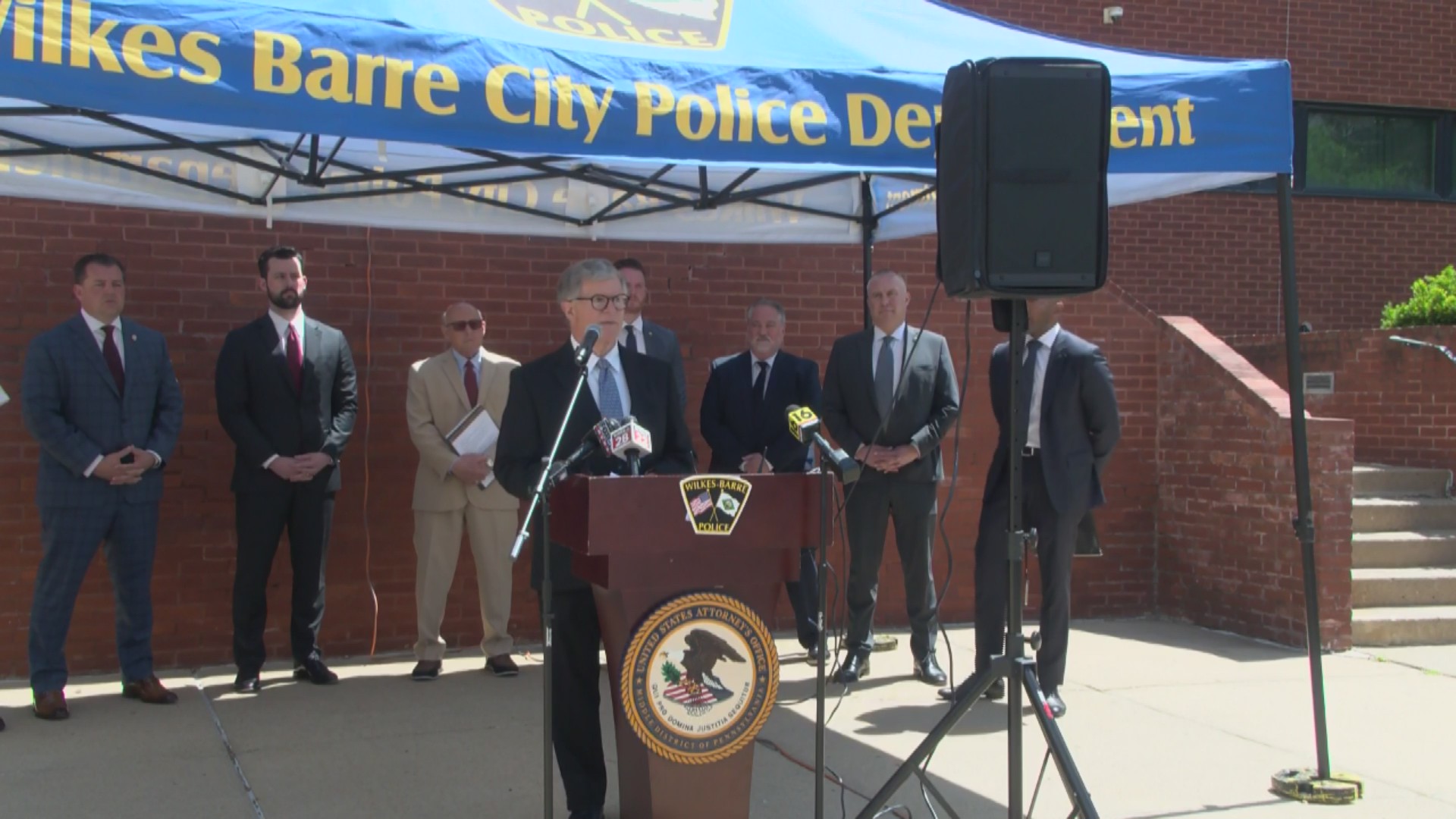 Wilkes-Barre Department of Justice press conference