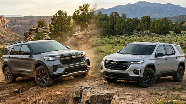 2026 Chevy Traverse Z71 vs. Ford Explorer Tremor: 5 key differences