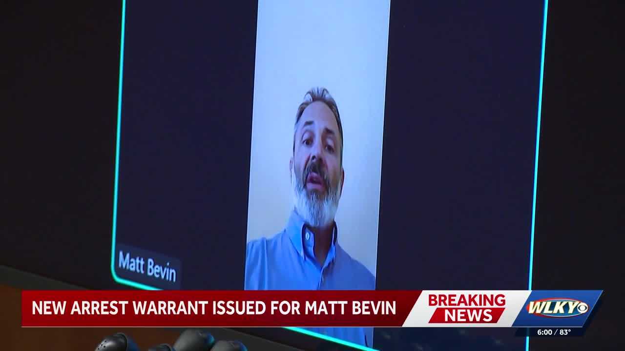 New arrest warrant issued for former Kentucky Gov. Matt Bevin