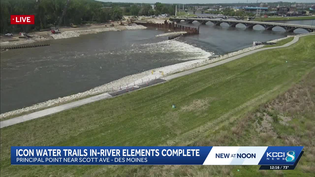 ICON Water Trails project in-river elements finished in Des Moines