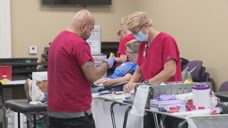 The American Red Cross needs blood donations urgently as supply drops