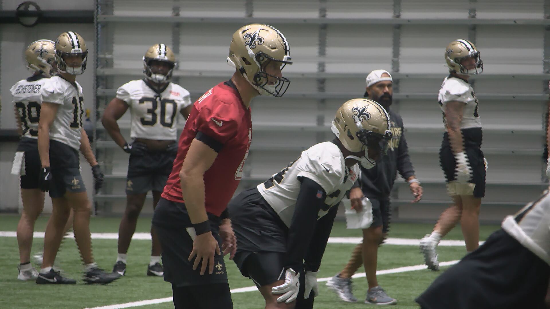 Fazende: Five takes from Saints practice