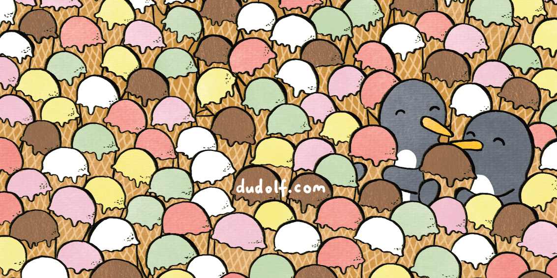 Can you spot the empty ice cream cones in this fun summer brainteaser?