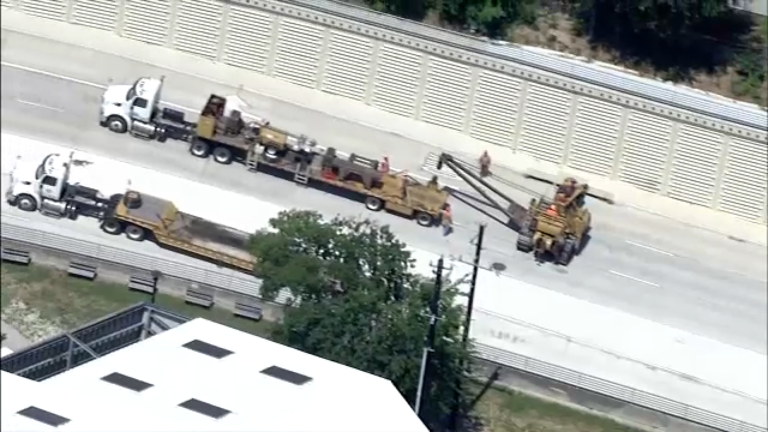 SkyEye13 shows 11 train cars off tracks in aftermath of train ...