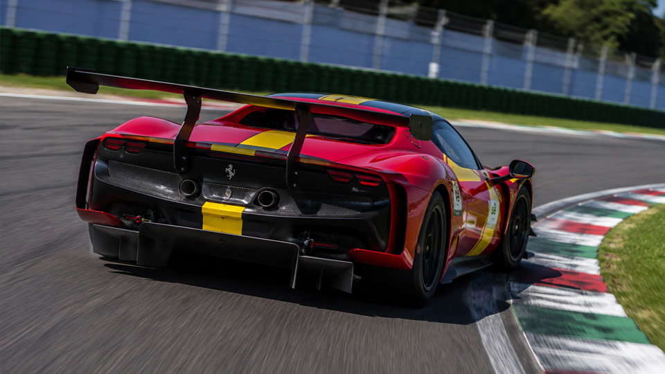 Ferrari 296 GT3 Twin Turbo V6 Engine Note Track Testing