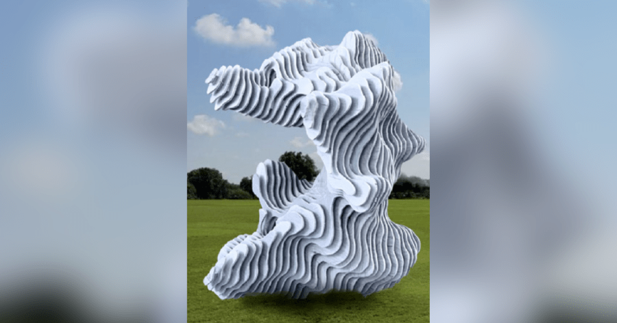 5,000-pound 'Rivercloud' added to Berkley Riverfront Park in Kansas City