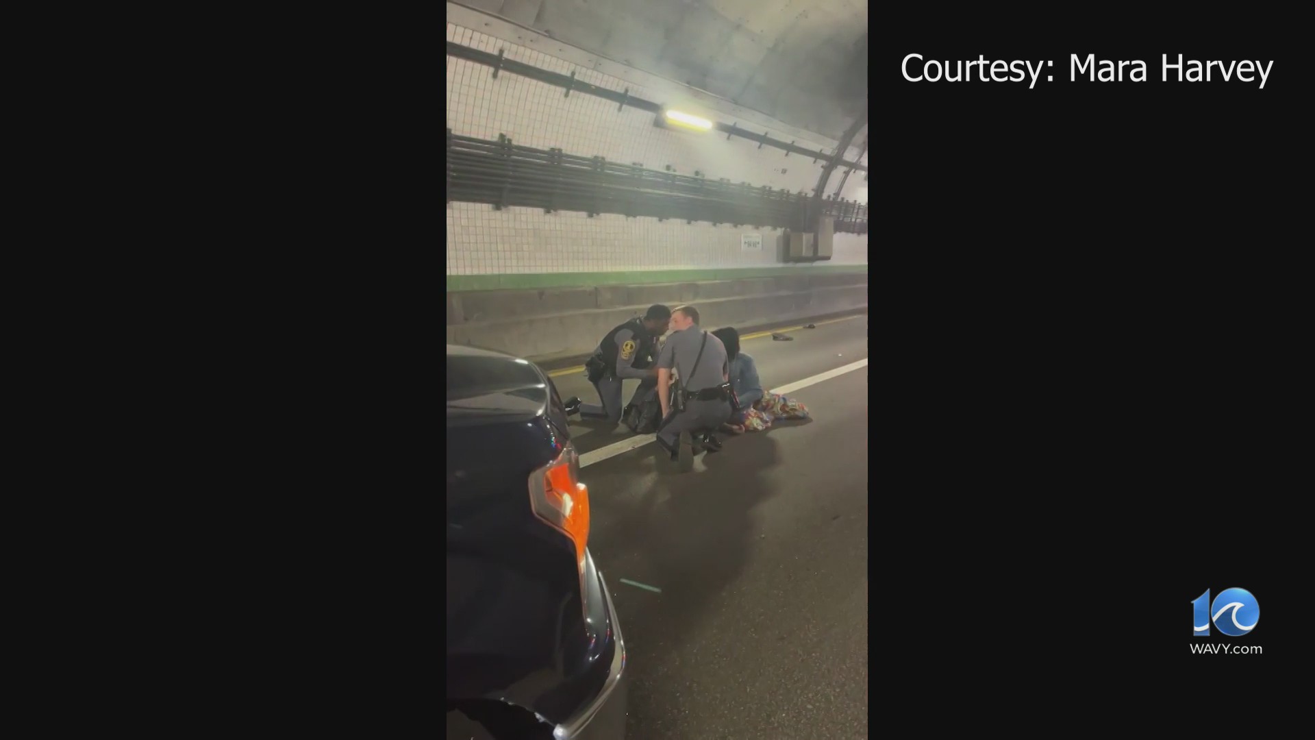 VSP: Motorcyclist injured in police pursuit crash in Downtown Tunnel