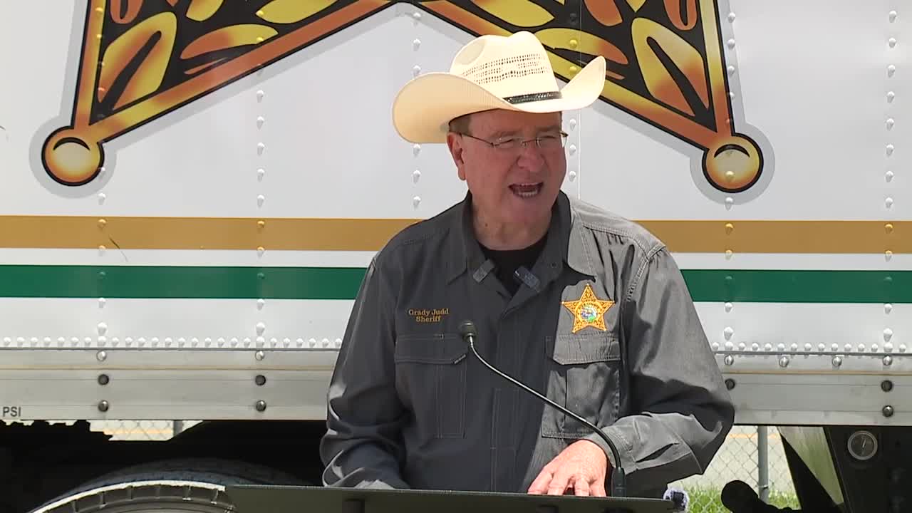 Polk County Sheriff Grady Judd updates human remains found