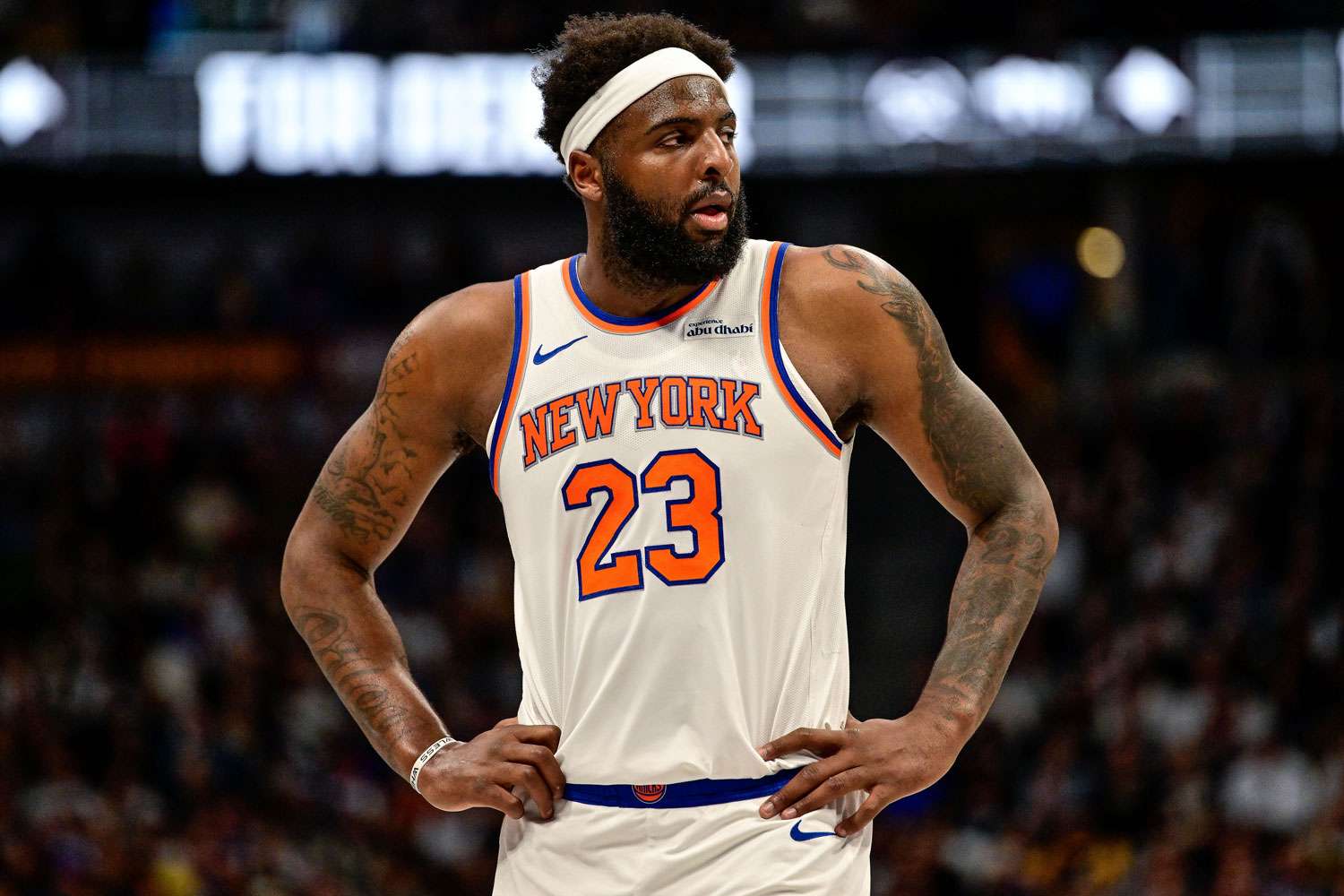 Knicks star Mitchell Robinson plans to play in NBA Finals after ...
