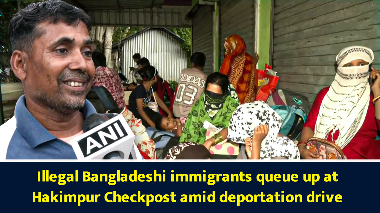 Illegal Bangladeshi immigrants queue up at Hakimpur checkpost amid ...