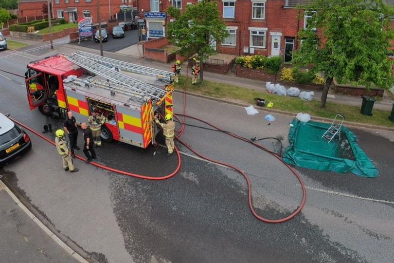 Coach driver rushed to hospital after attempting to put out fire at ...