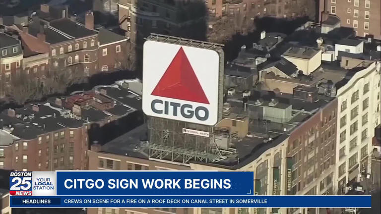 Defining feature of Kenmore Square: CITGO sign prepped for temporary ...