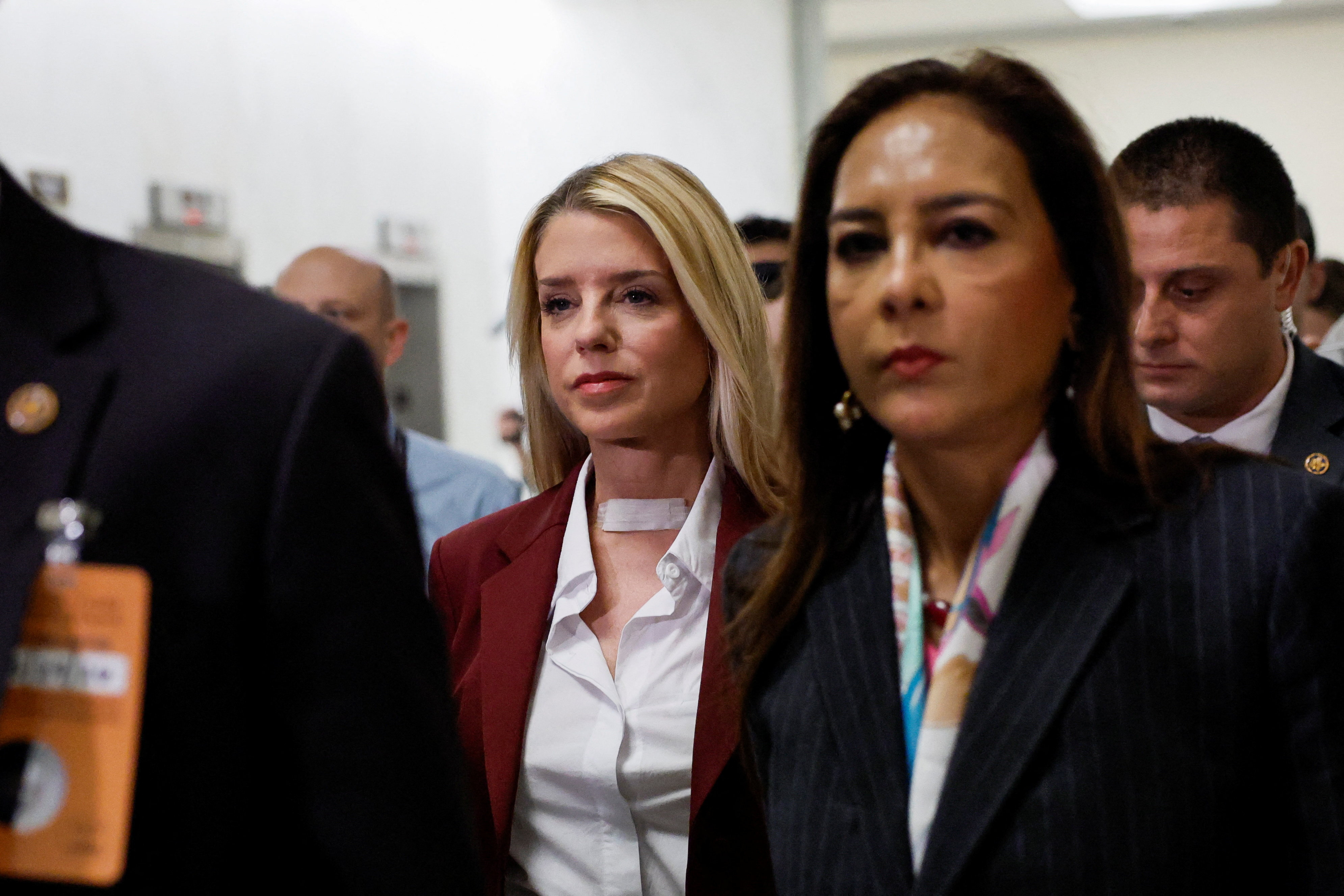 Ex-US attorney general Pam Bondi testifies in Epstein files probe